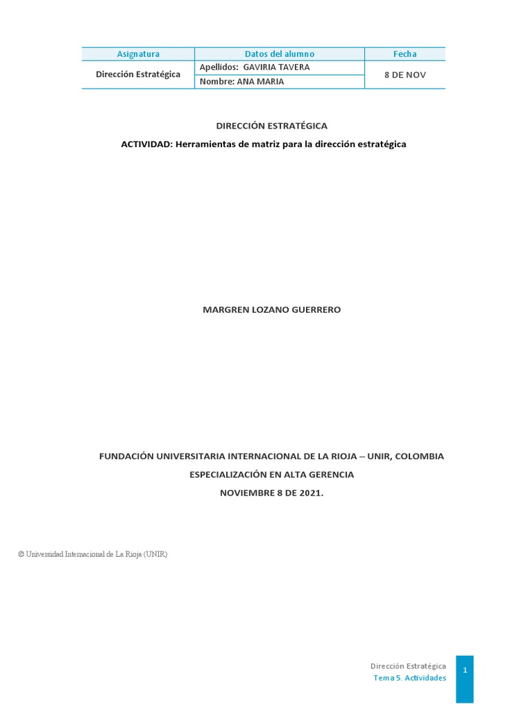 Ana Maria Gaviria Herramientas de Matriz | PDF | Netflix | Marketing Ana Maria Gaviria Herramientas de Matriz | PDF | Netflix | Marketing