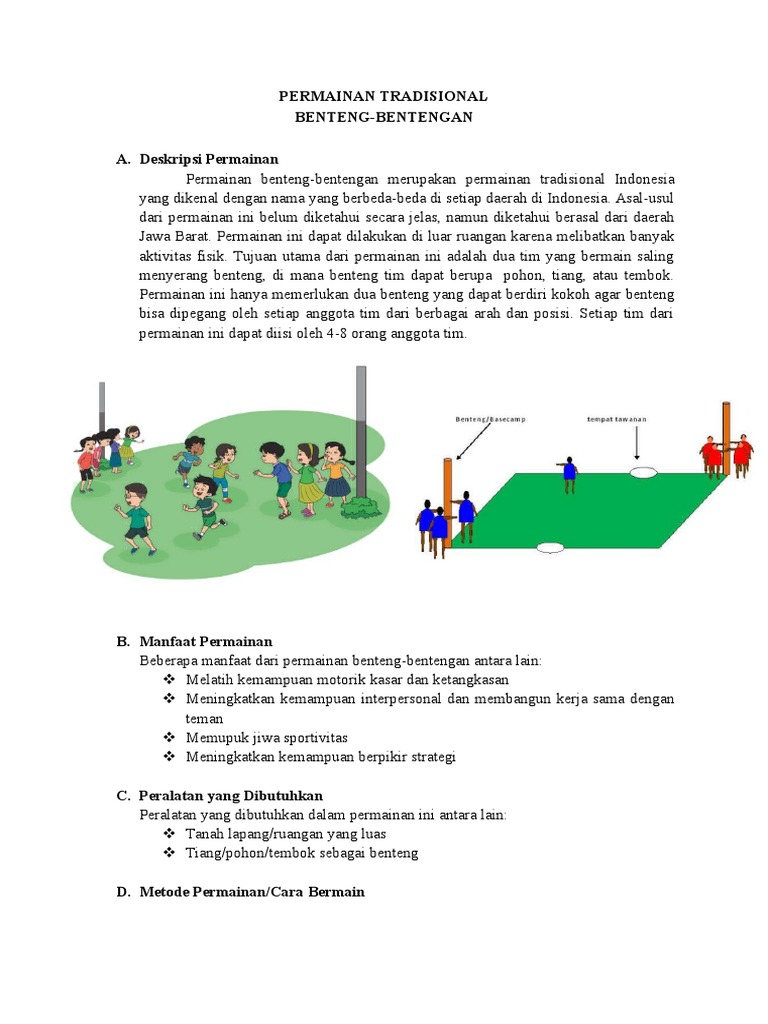 Permainan Tradisional Bentengan | PDF