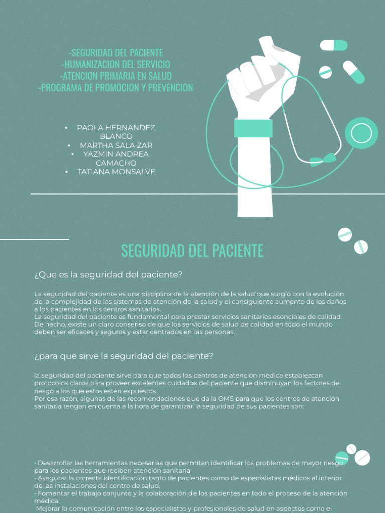Exposicion | PDF | Seguridad del paciente | Cuidado de la salud