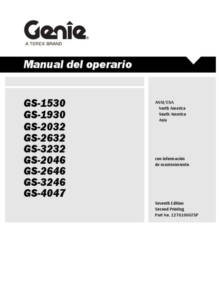 Manual Del Operador GS-3232 | PDF