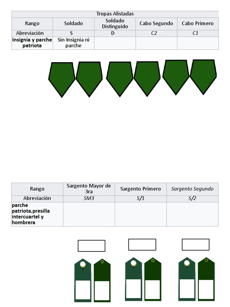 Rangos | PDF | Teniente | Capitán (Fuerzas Armadas)
