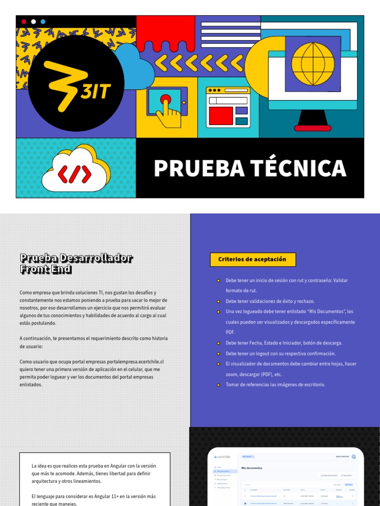 Prueba Técnica: Desarrollo App Angular | PDF | Informática