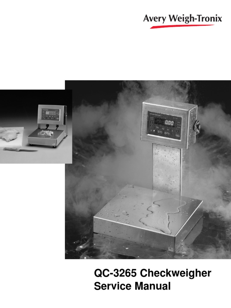 QC-3265 Checkweigher Service Manual | PDF | Menu | Menu (Computing)