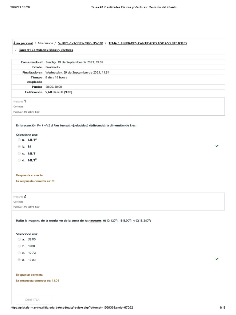 Tarea1 Cantidades F Sicas y Vectores PDF | PDF | Vector Euclidiano | Geometría