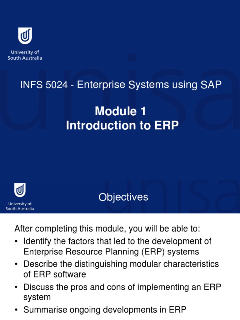 Introduction To ERP: Enterprise Systems Using SAP | PDF | Enterprise ...