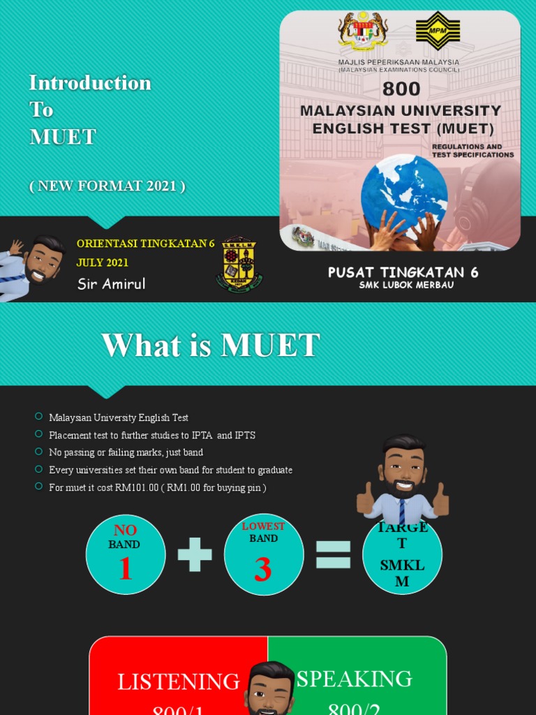 MUET 2021 Overview and Test Format | PDF | Test (Assessment ...