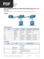 Lab - 4 - Implement Inter-VLAN Routing | PDF