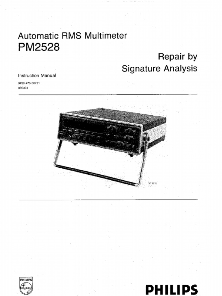 Philips PM2528 | PDF