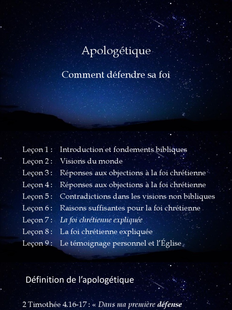Apologetique 07 | PDF | Jésus | Pardon