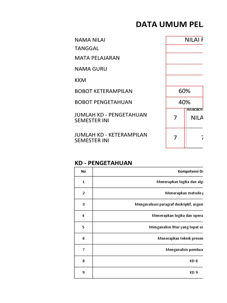 Nilai SIMDIG-10-ganjil 7U9OZv | PDF