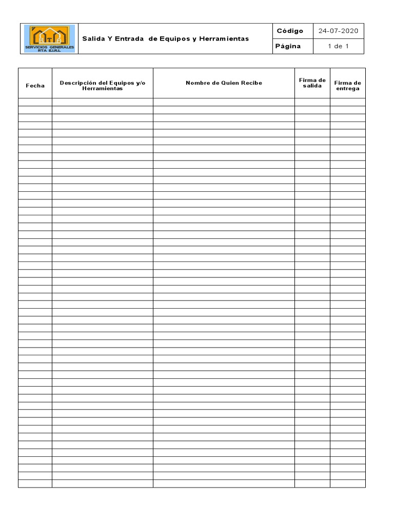 Entrada y Salida de Herramientas | PDF