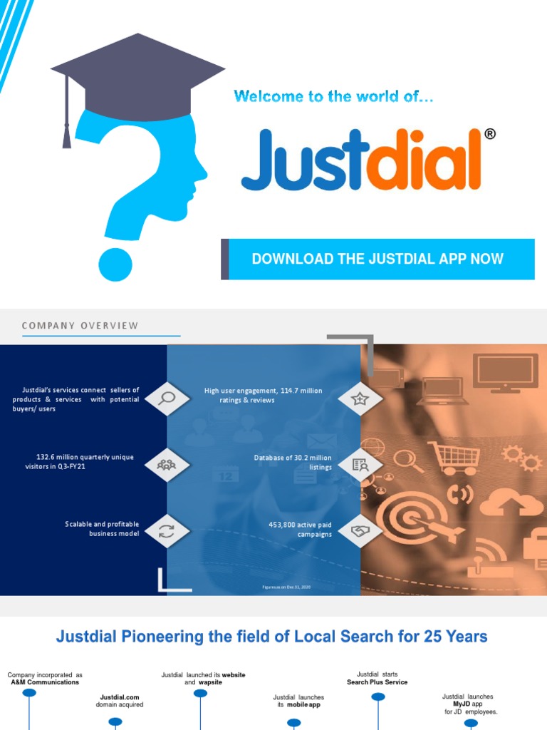 The Justdial App Now: Text Here Text Here Text Here | Download Free PDF ...