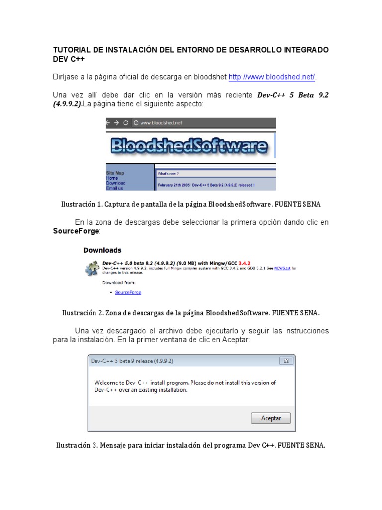 Tutorial de Instalación Del Entorno de Desarrollo Integrado C++ | Descargar gratis PDF | Archivo ...