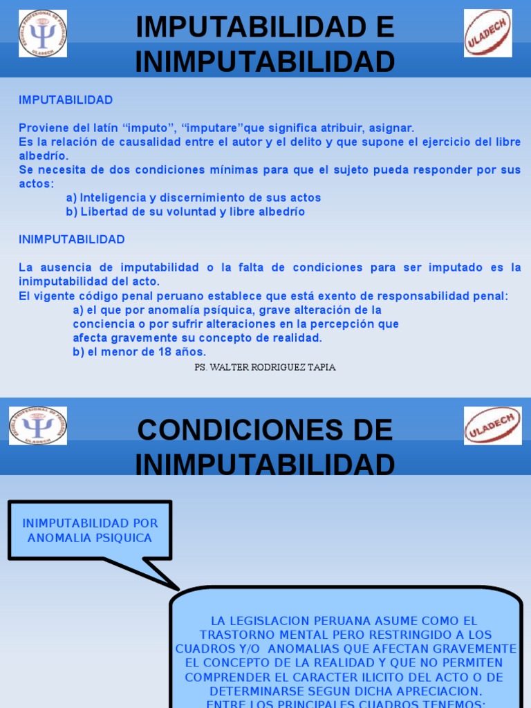 INIMPUTABILIDAD | PDF | Cognición | Ciencia cognitiva