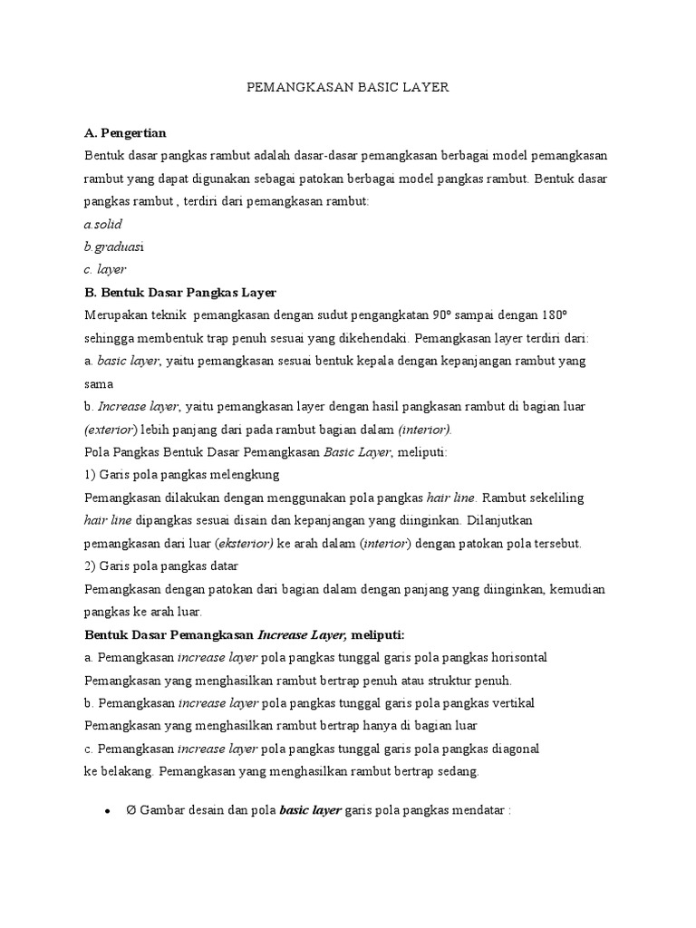 Pemangkasan Basic Layer | PDF