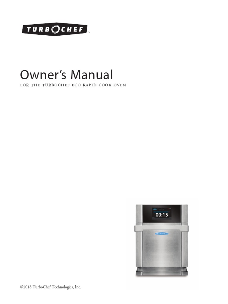 Owner's Manual: For The Turbochef Eco Rapid Cook Oven | PDF | Ac Power ...