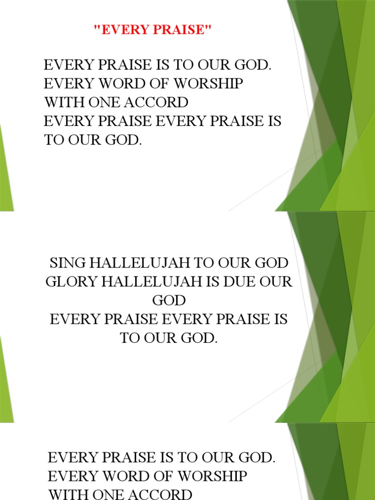 Every Praise | PDF