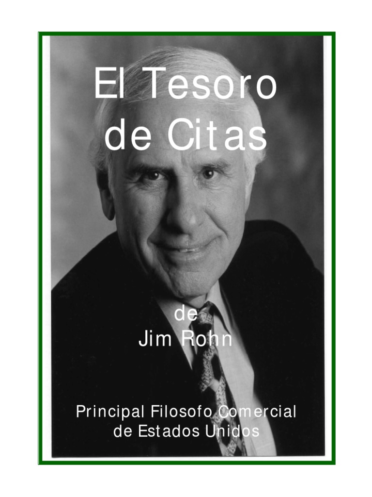 Descargar Gratis Libro Jim Rohn El Tesoro de Citas | PDF | Felicidad ...
