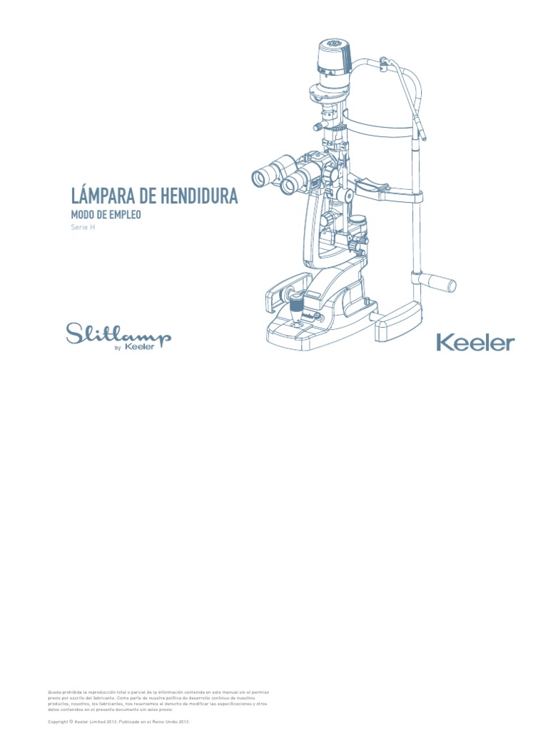 Partes Lampara de Hendidura | PDF | Ojo | Óptica