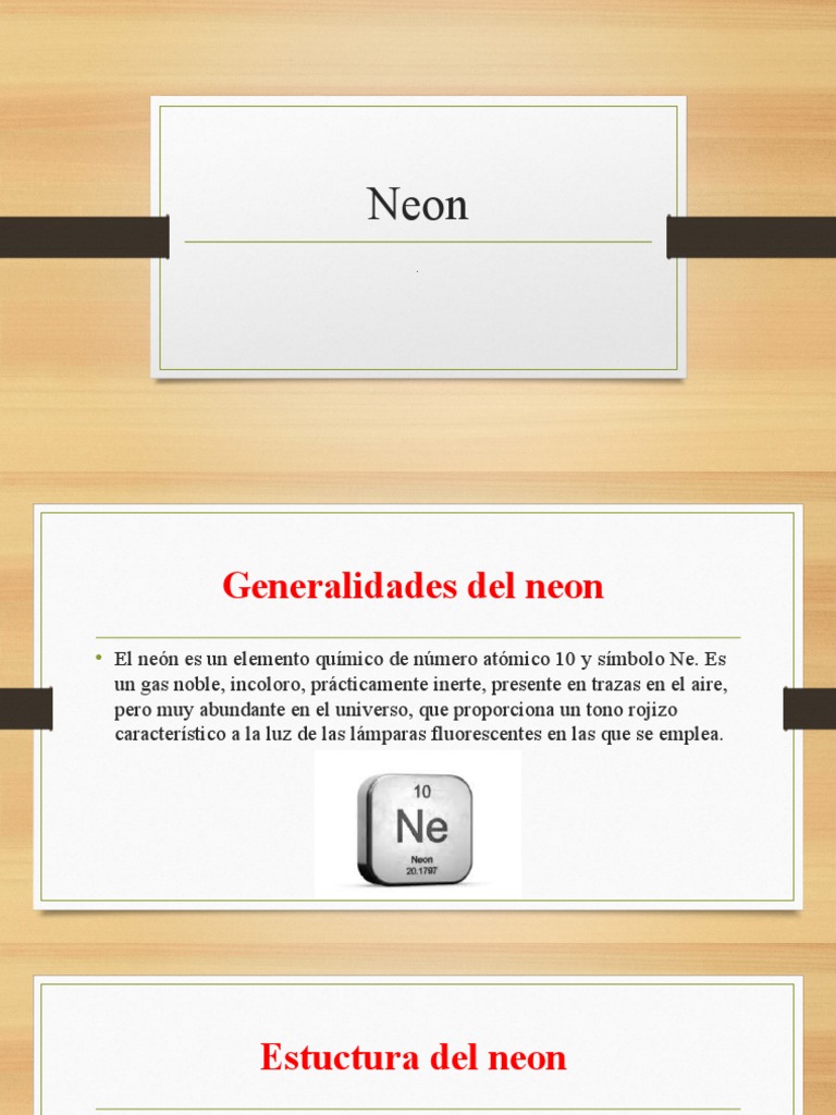 Propiedades y Usos del Neón | PDF