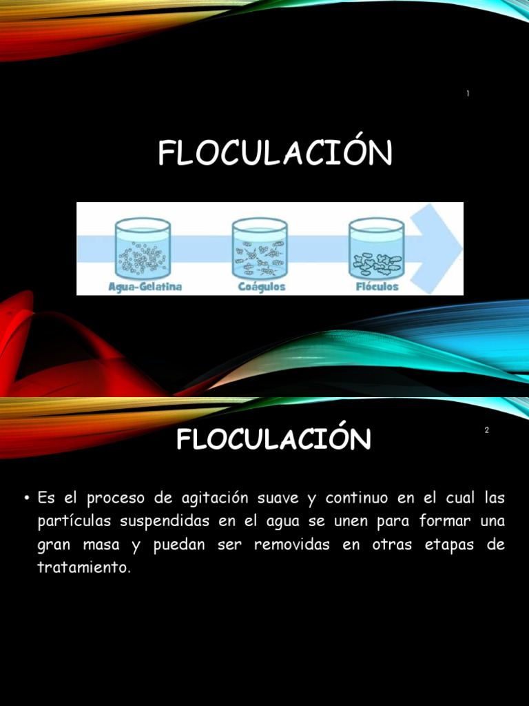 Clase 4d, Floculación | PDF | Agua | Aguas residuales