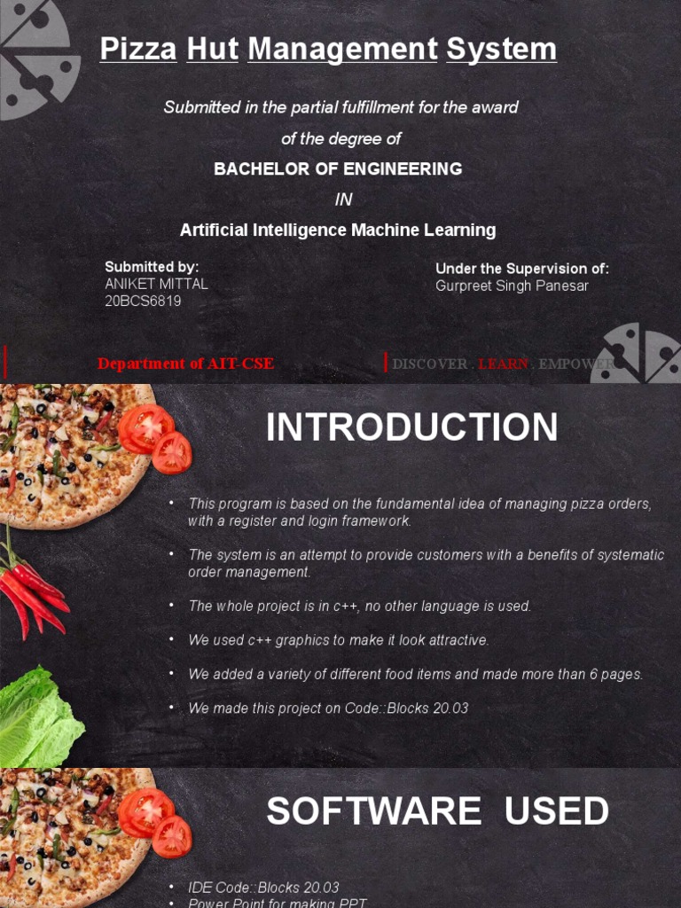 Pizza Hut Management System | PDF | Login | User (Computing)