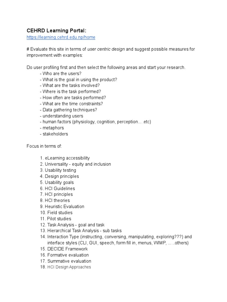 Cehrd Learning Portal Pdf