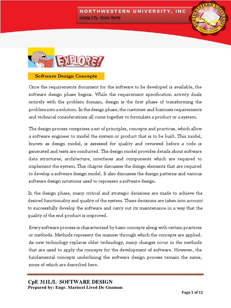1 - Software Design Concepts | PDF | Abstraction (Computer Science) | Design