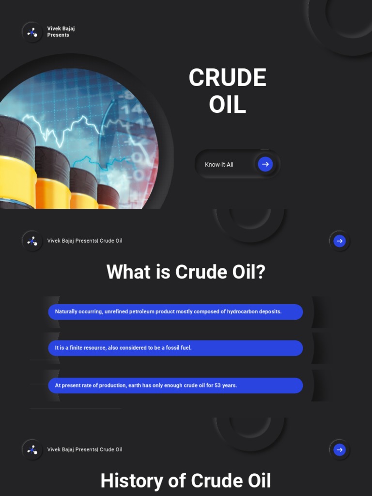 Crude Oil Presentation | PDF | West Texas Intermediate | Petroleum