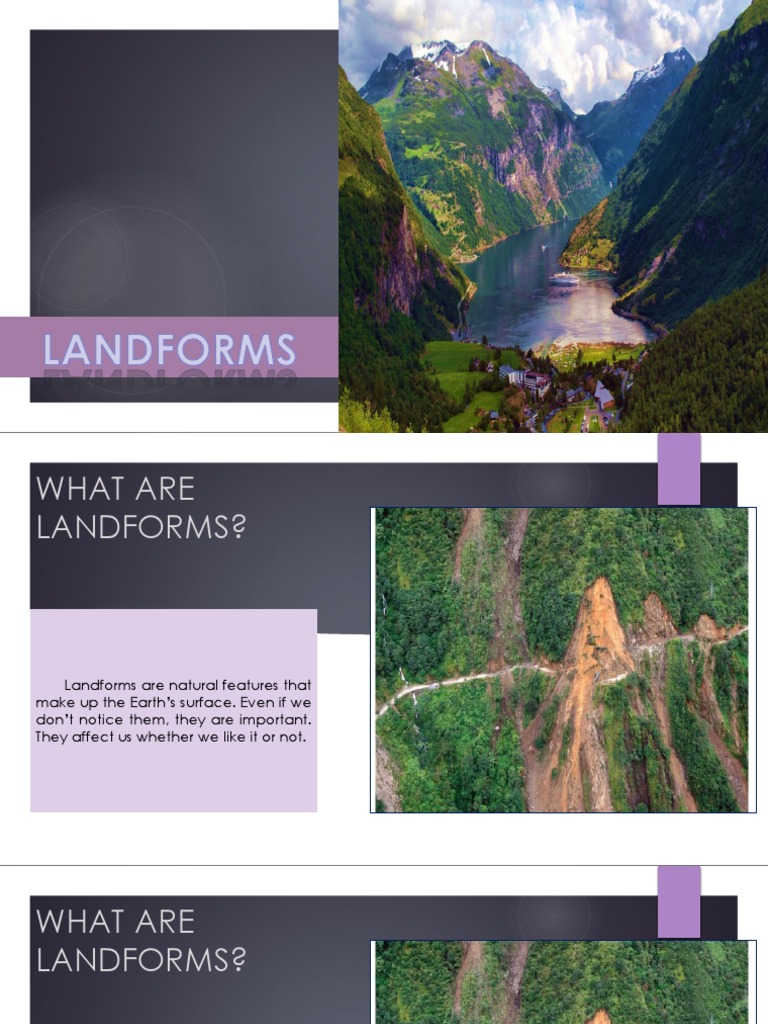 Landforms | PDF | Mountains | Island