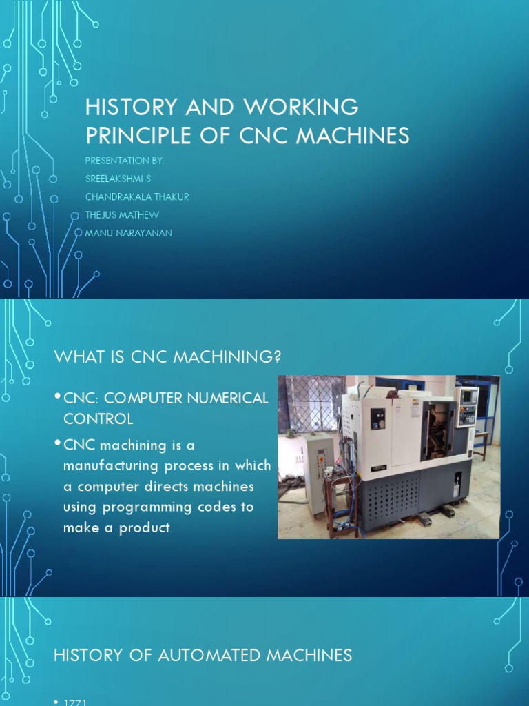 History and Working Principle of CNC Machines | PDF | Electric Motor ...