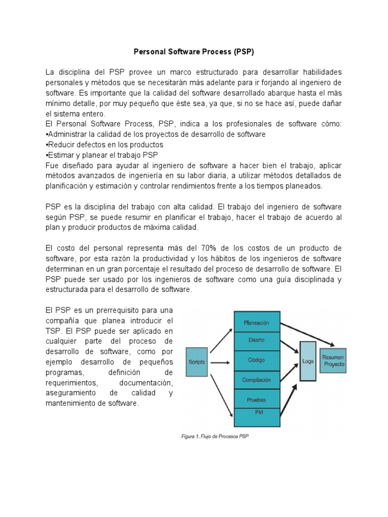 Personal Software Process | PDF | Software | Ingeniería de software