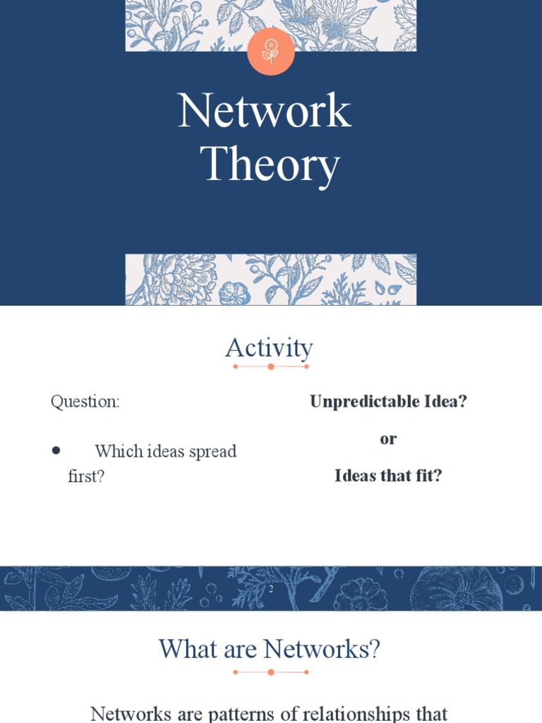 Network Theory in a Nutshell | PDF | Vertex (Graph Theory) | Systems ...