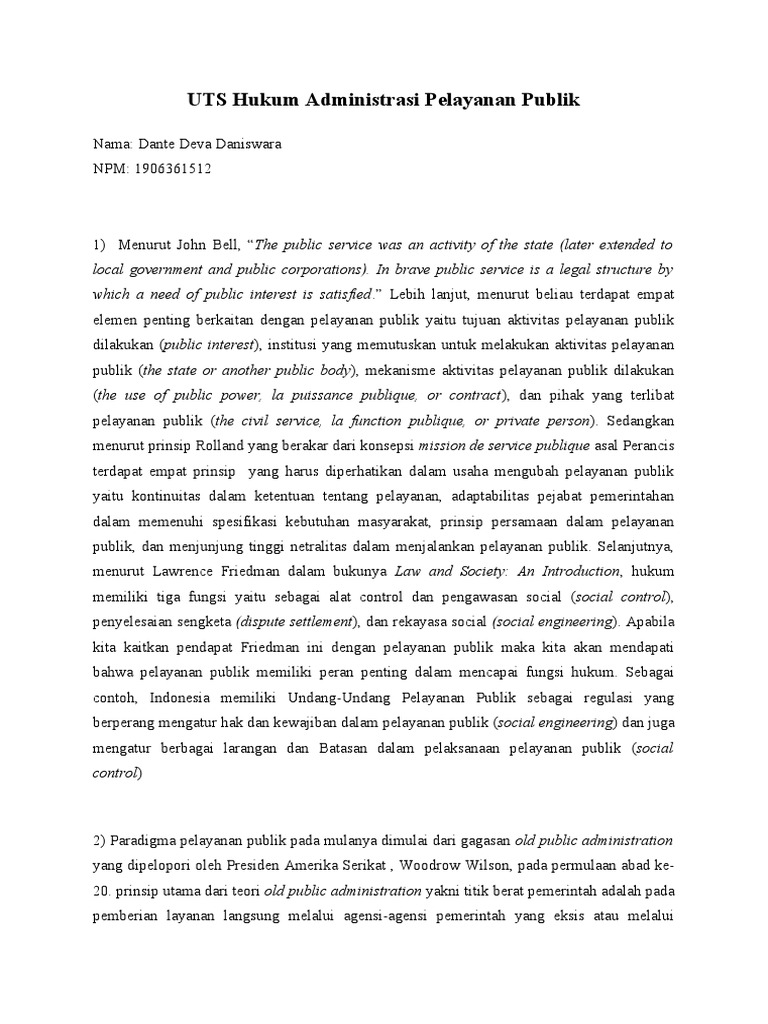 UTS HAPP - REG - Dante Deva Daniswara | PDF