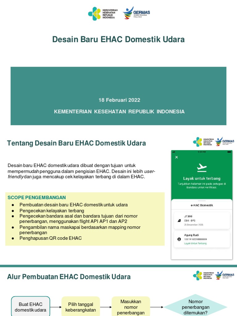 Brief - Desain Baru EHAC Domestik Udara + Flow | PDF