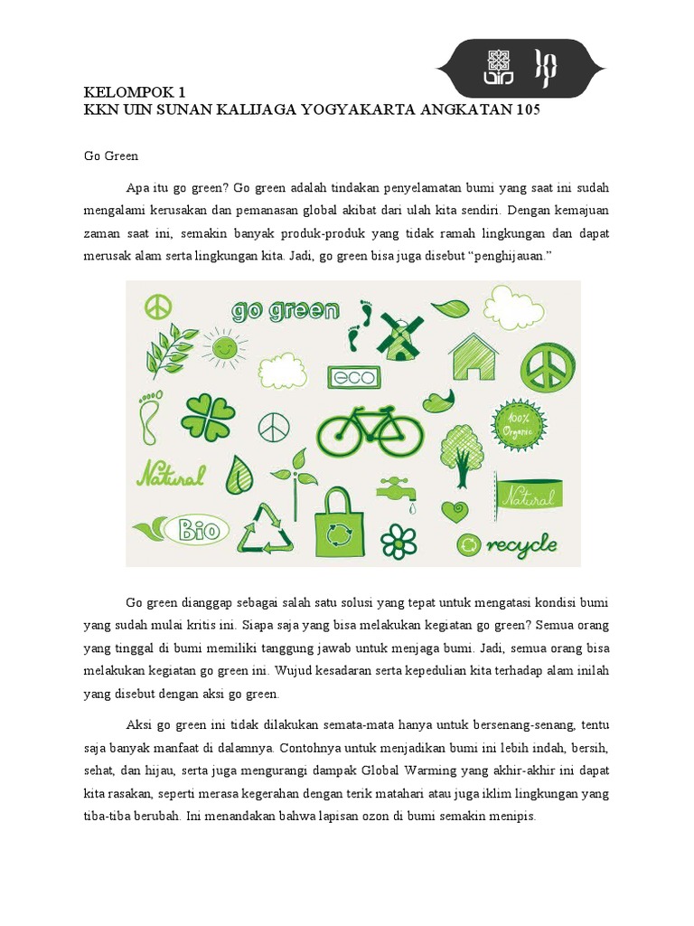 Prinsip Go Green dan Pembuatan Losida | PDF