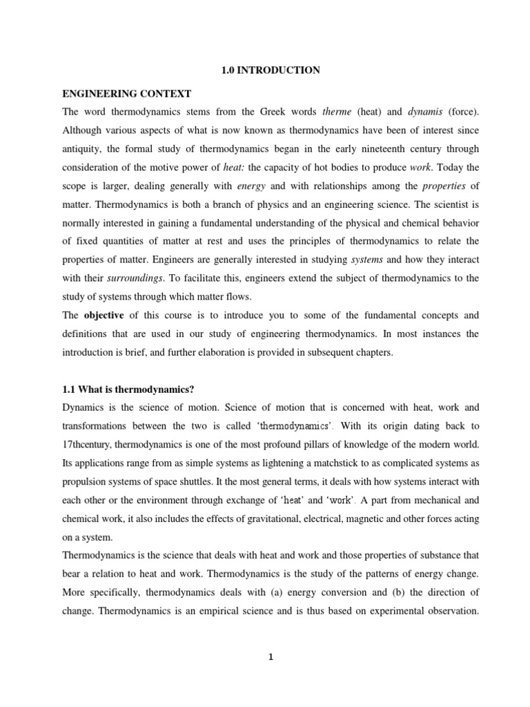 Mee207 - Lecturenote Thermodynamics | PDF | Heat | Temperature