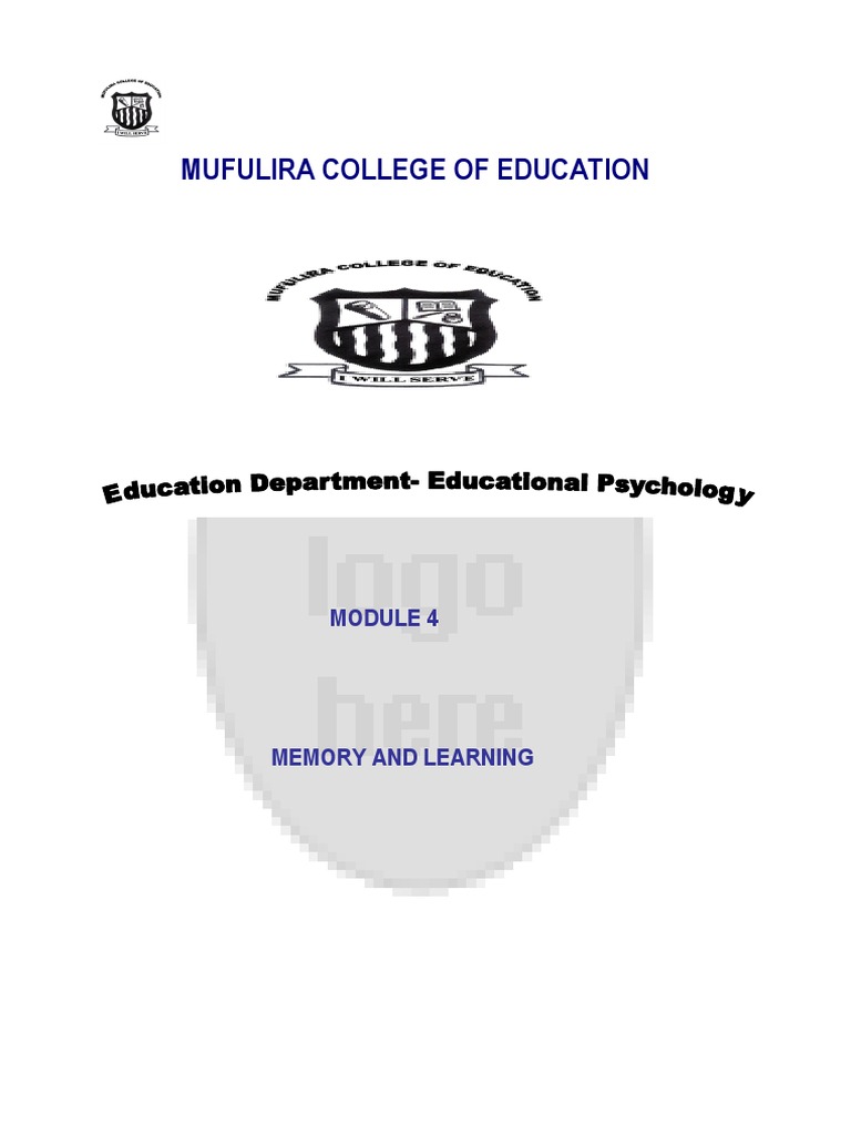 Educational Psychology Module 4 | PDF | Memory | Recall (Memory)