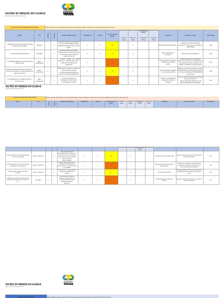 Mapa de Riesgos - V4 | PDF | Riesgo | Información
