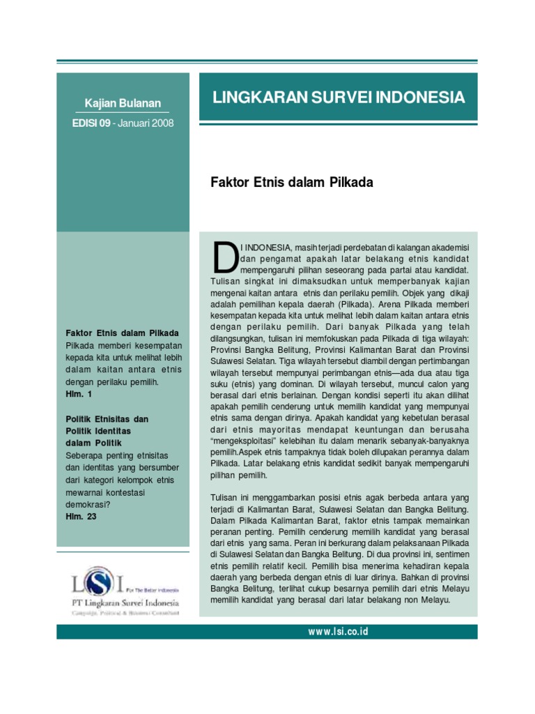 Kajian Bulanan Edisi Januari 2008 PDF | PDF | Politik