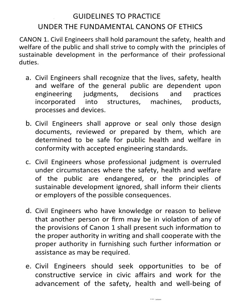 Guidelines To Practice Under The Fundamental Canons of Ethics | PDF ... Guidelines To Practice Under The Fundamental Canons of Ethics | PDF ...