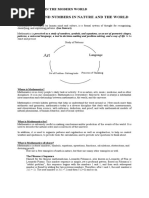 Module 1 The Nature of Mathematics. Mathematics in Our World | PDF ...