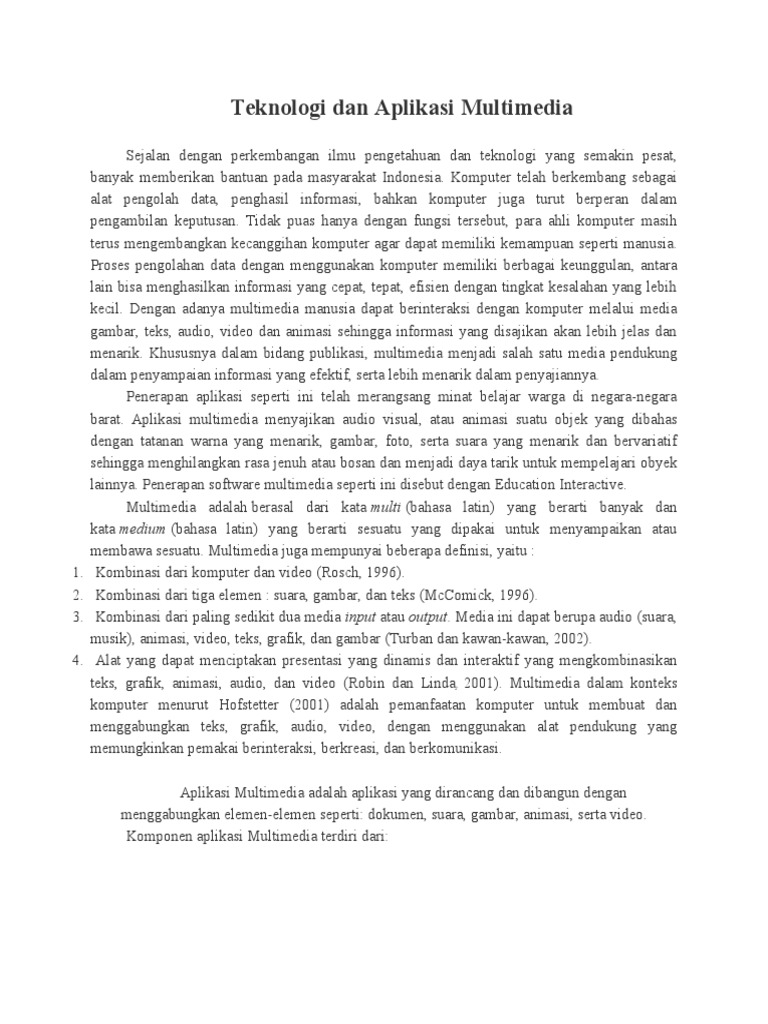 Teknik Multimedia Digital | PDF