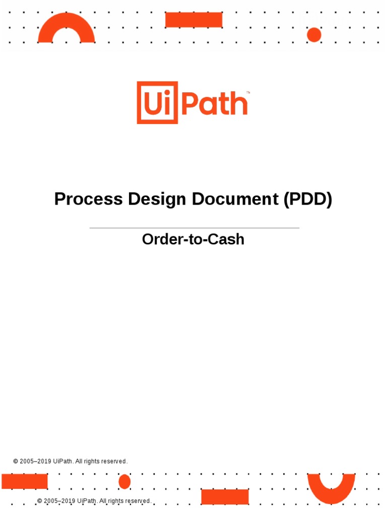 Process Design Document (PDD) : Order-to-Cash | PDF | Business Process ...