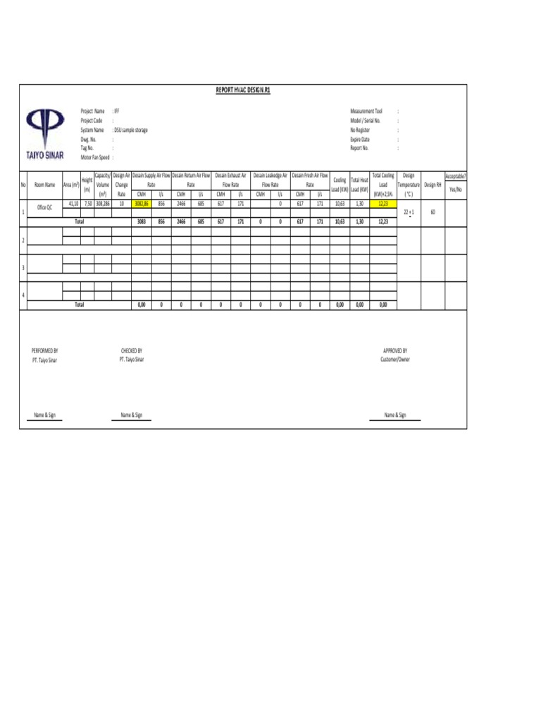 Report Hvac Design.r1 | PDF | Applied And Interdisciplinary Physics ...