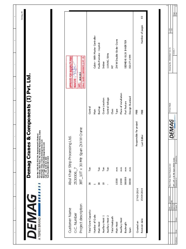 Crane - Electrical Wiring Diagram | PDF | Switch | Relay