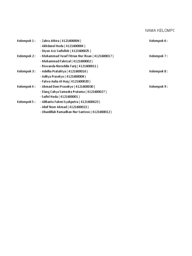 Nama Kelompok Prak. Elektronika Analog | PDF