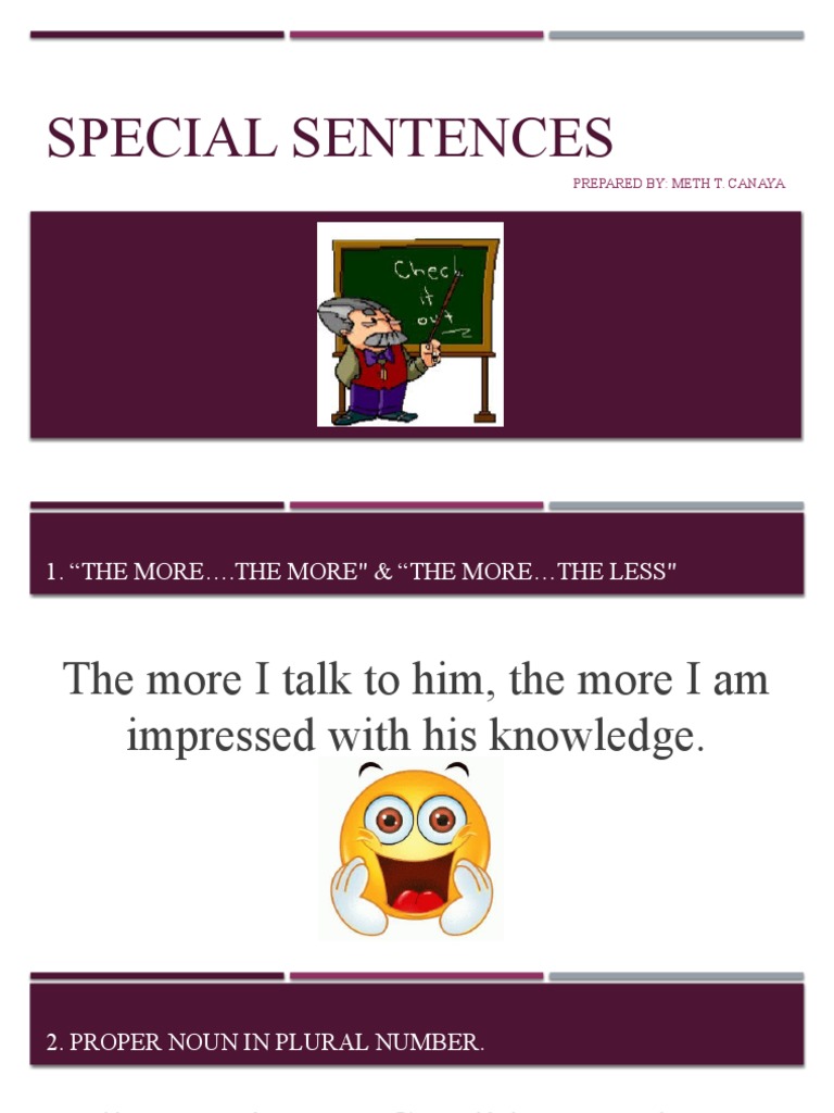 Special Sentence Structures Explained | PDF