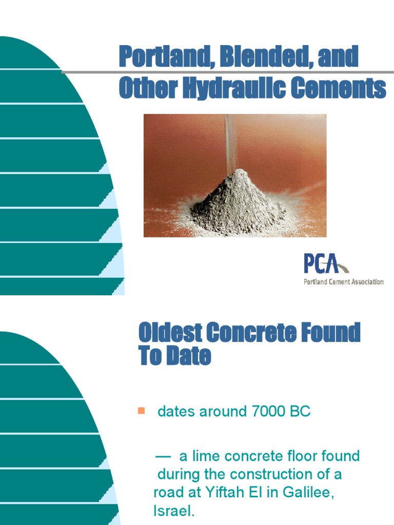 Portland, Blended, and Other Hydraulic Cements | PDF | Cement | Masonry