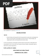 Written Statement in Divorce Petition | PDF | Divorce | Lawyer